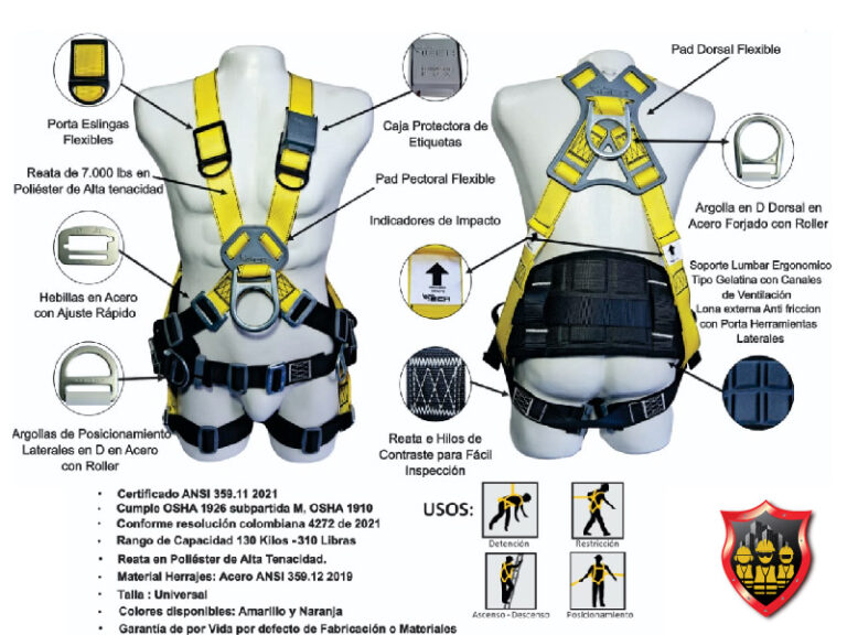 Arnés Multipropósito Con Soporte Lumbar - Dotaciones Imperio